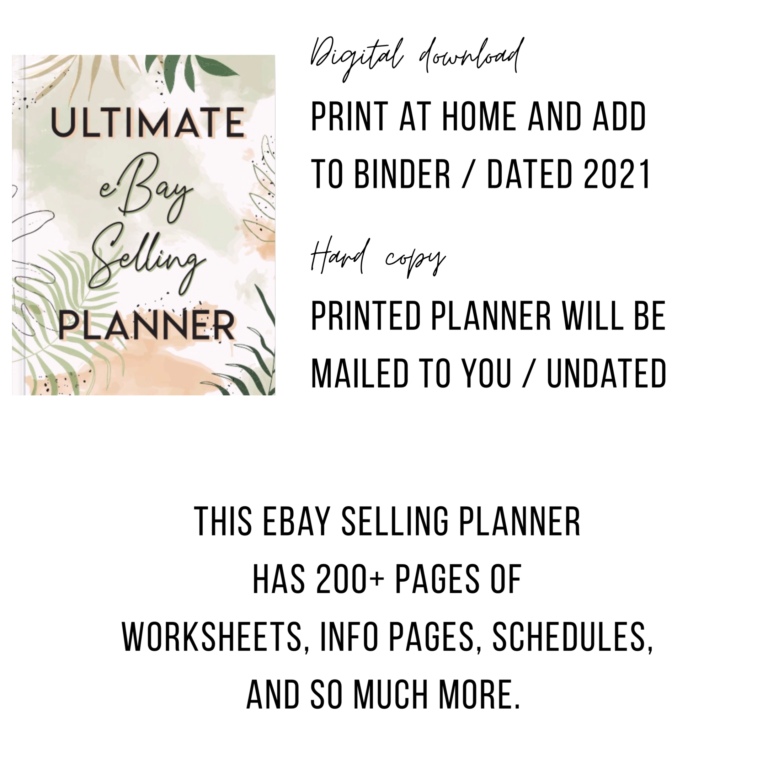 Ultimate eBay Selling Planner – Exploring Life’s Beauty
